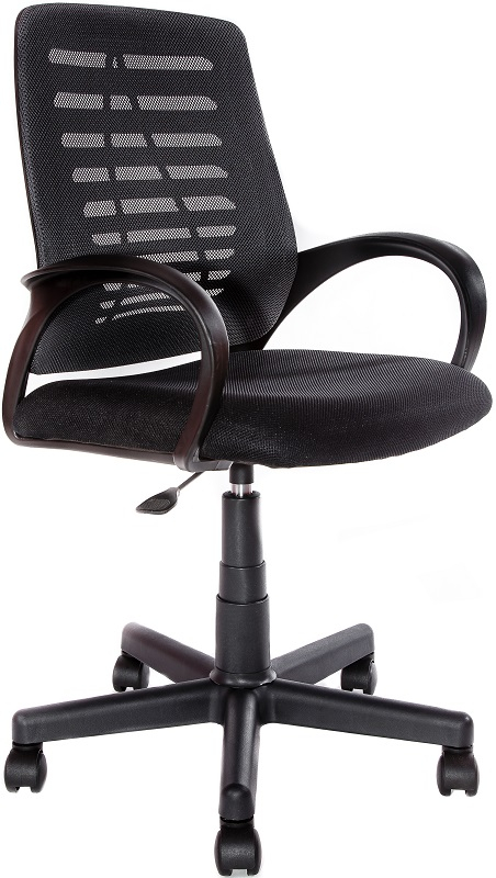 Компьютерное кресло Евростиль Ирис ткань-сетка черная
