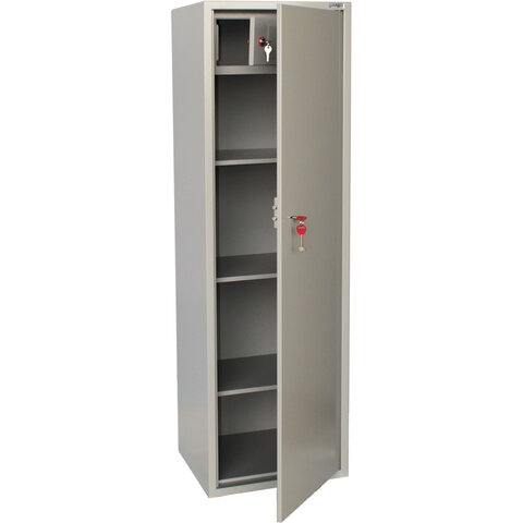 Шкаф металлический для документов BRABIX "KBS-031Т", 1503х470х390 мм, 35 кг, трейзер, свар