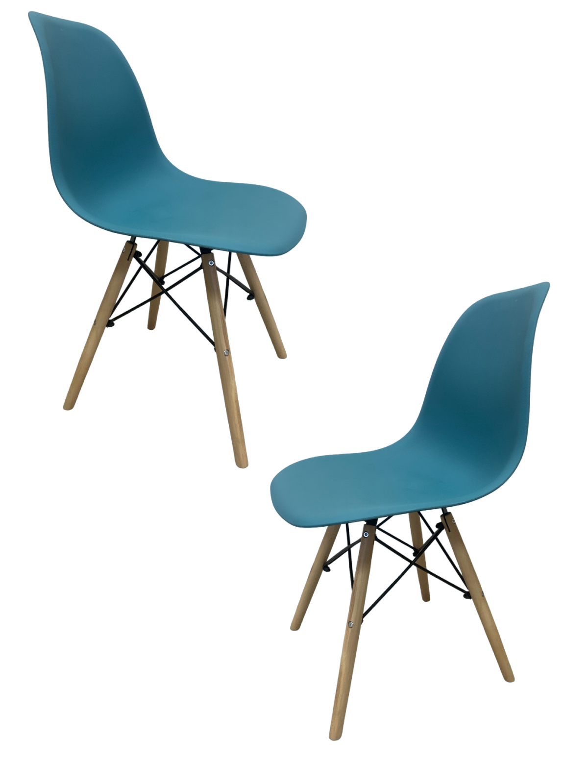 Комплект стульев 2 шт. Eames 623-1, морская волна