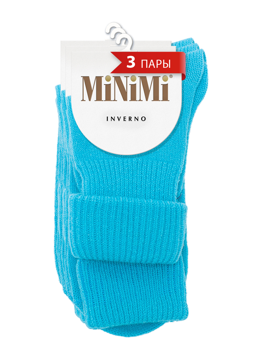 Комплект носков женских Minimi Basic SNL-475309 бирюзовых OS