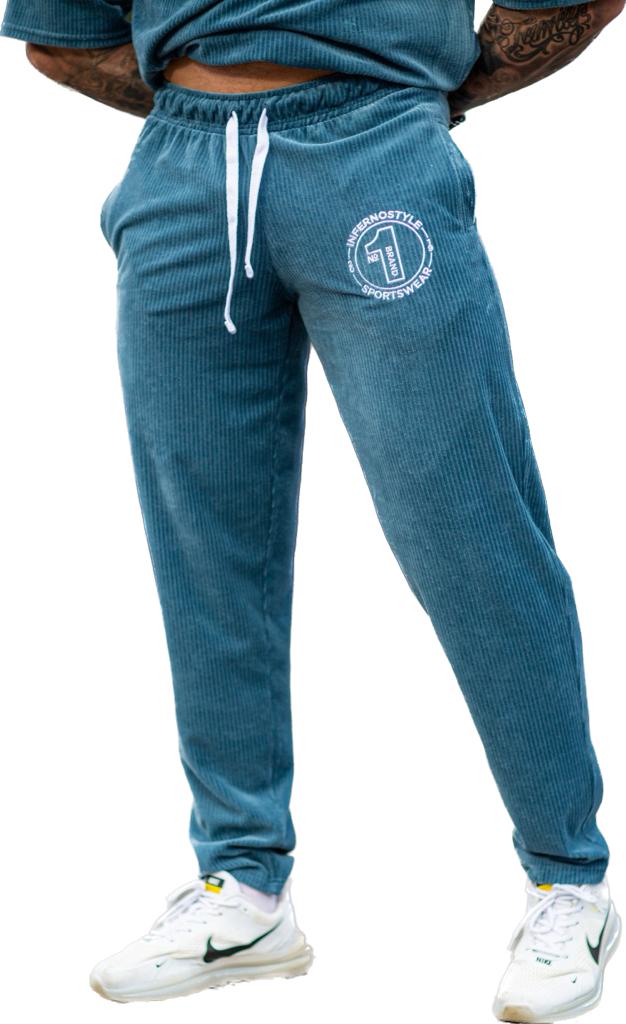 Спортивные брюки мужские INFERNO style Б-016-000 голубые S