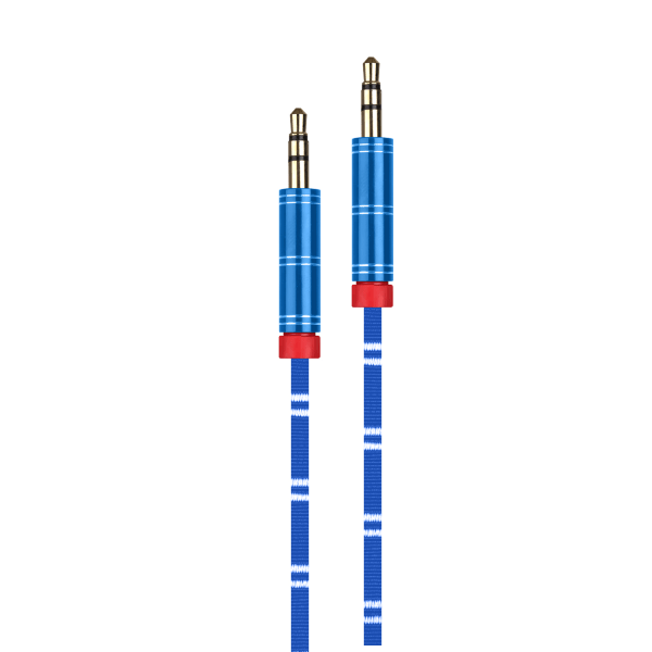 Кабель AUX 3,5 на 3,5 1M JD-N1 синий
