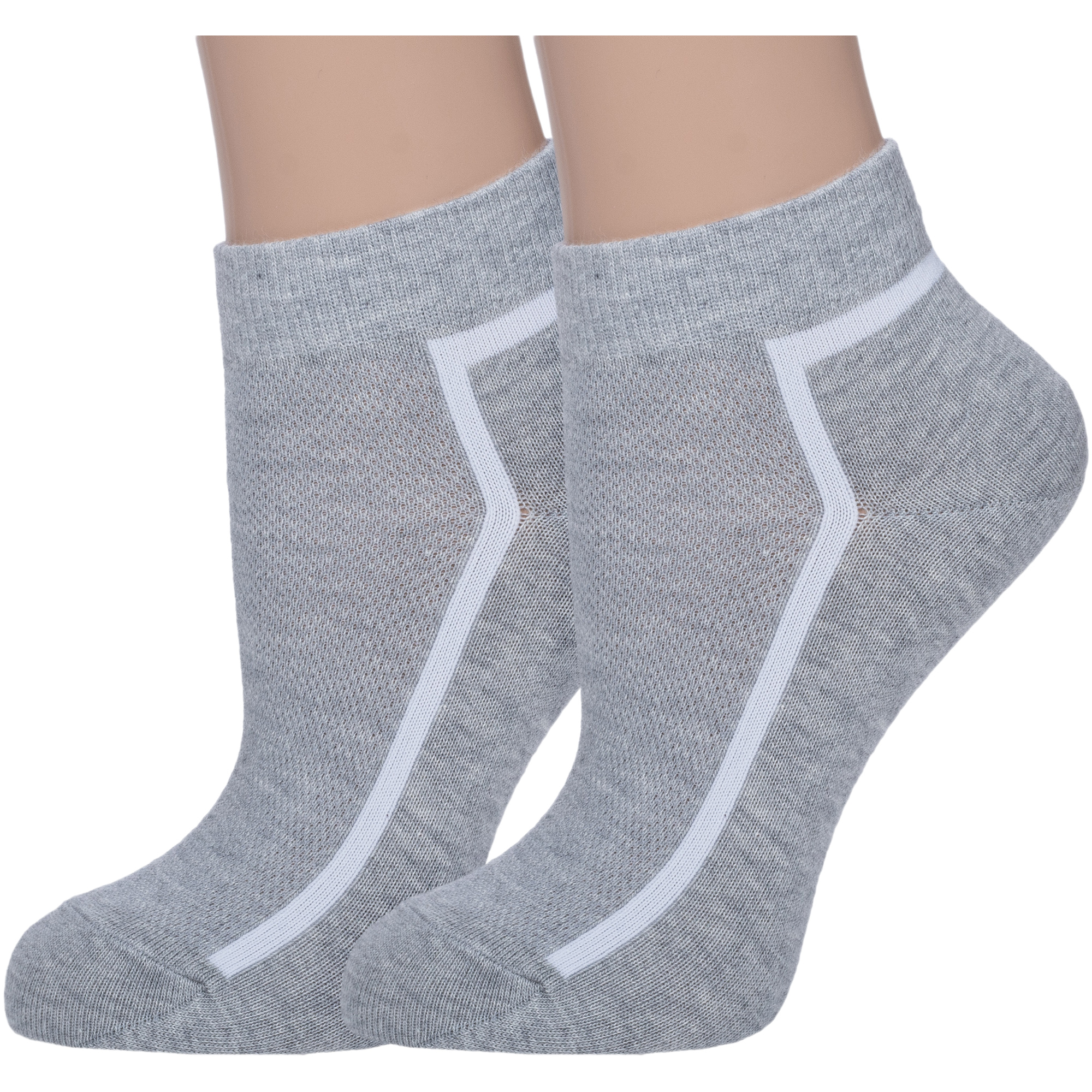 Комплект носков женских АКОС 2-SW41 серых 21-23