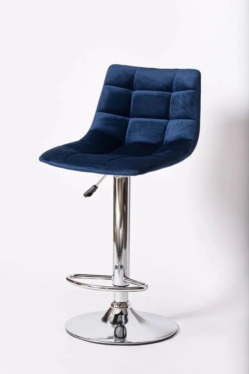 Барный стул, ЦМ, BN-1219,синий велюр (G062-49)