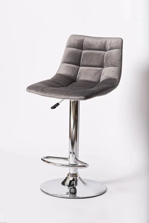 Барный стул, ЦМ,BN-1219,графит вельвет (G 062-40)