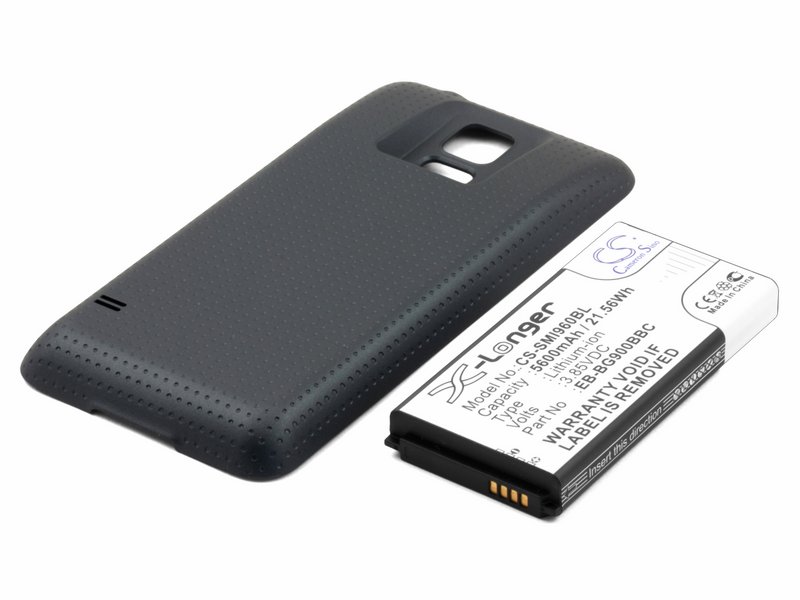 Усиленный аккумулятор для Samsung SM-G900F Galaxy S5, черный