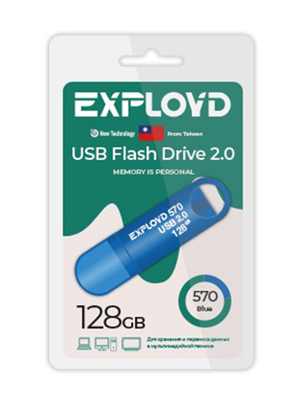 Флешка Exployd 570 128ГБ Blue (EX-128GB-570-Blue)