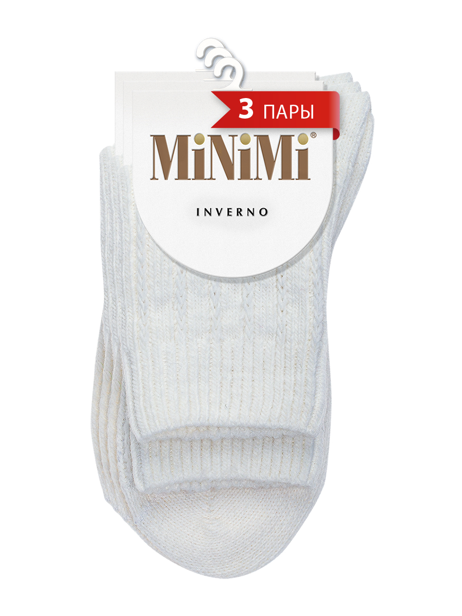 Комплект носков женских Minimi Basic SNL-475311 белых 39-41