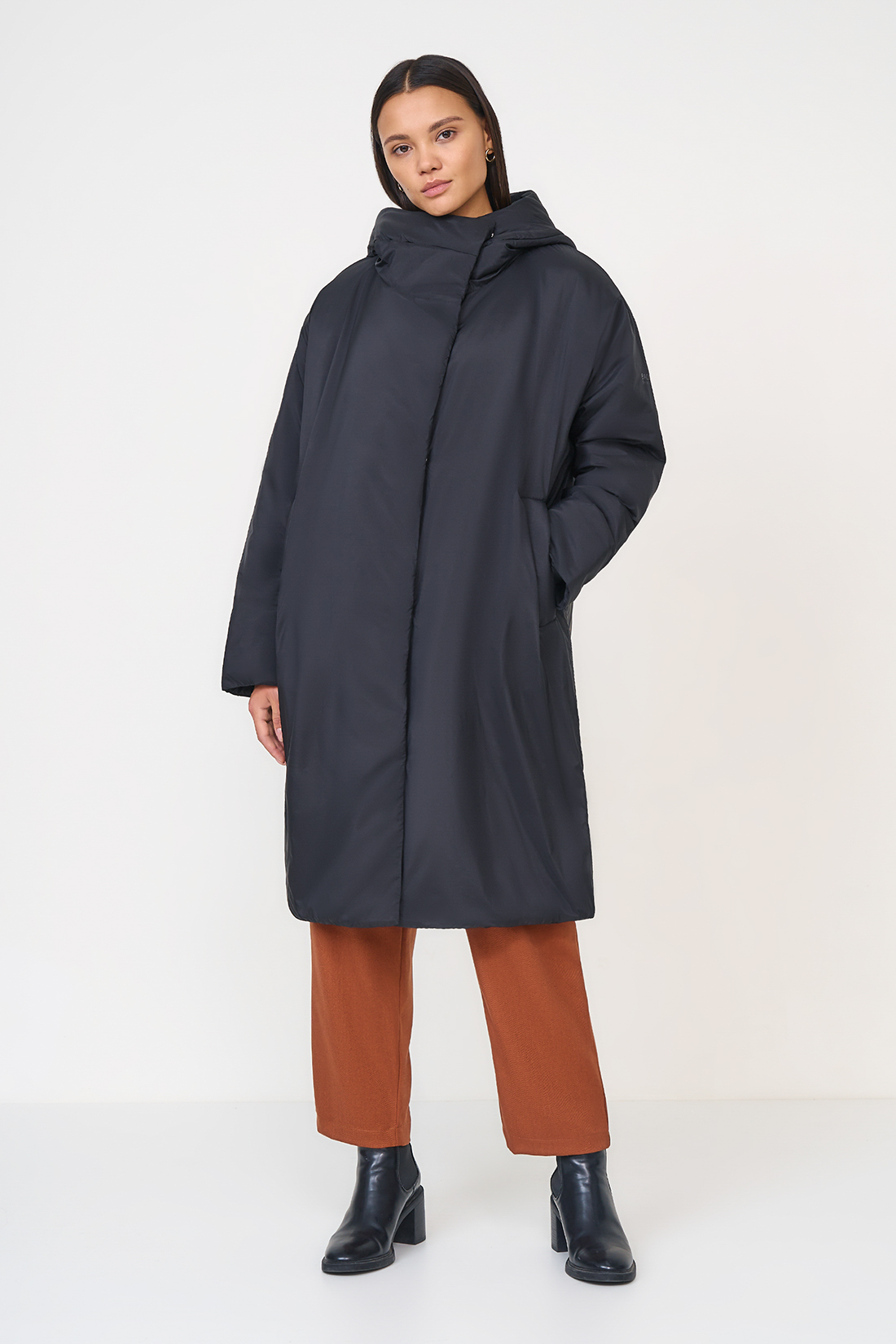 Пальто женское Baon, B0523510, чёрное, размер M