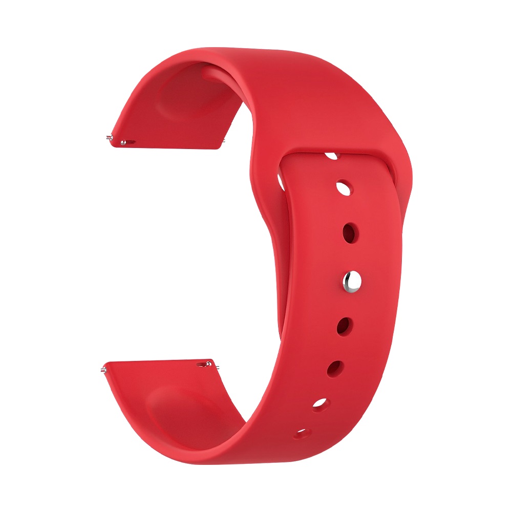 Ремешок Deppa Band Silicone универсальный, 20 mm, Silicone, Red