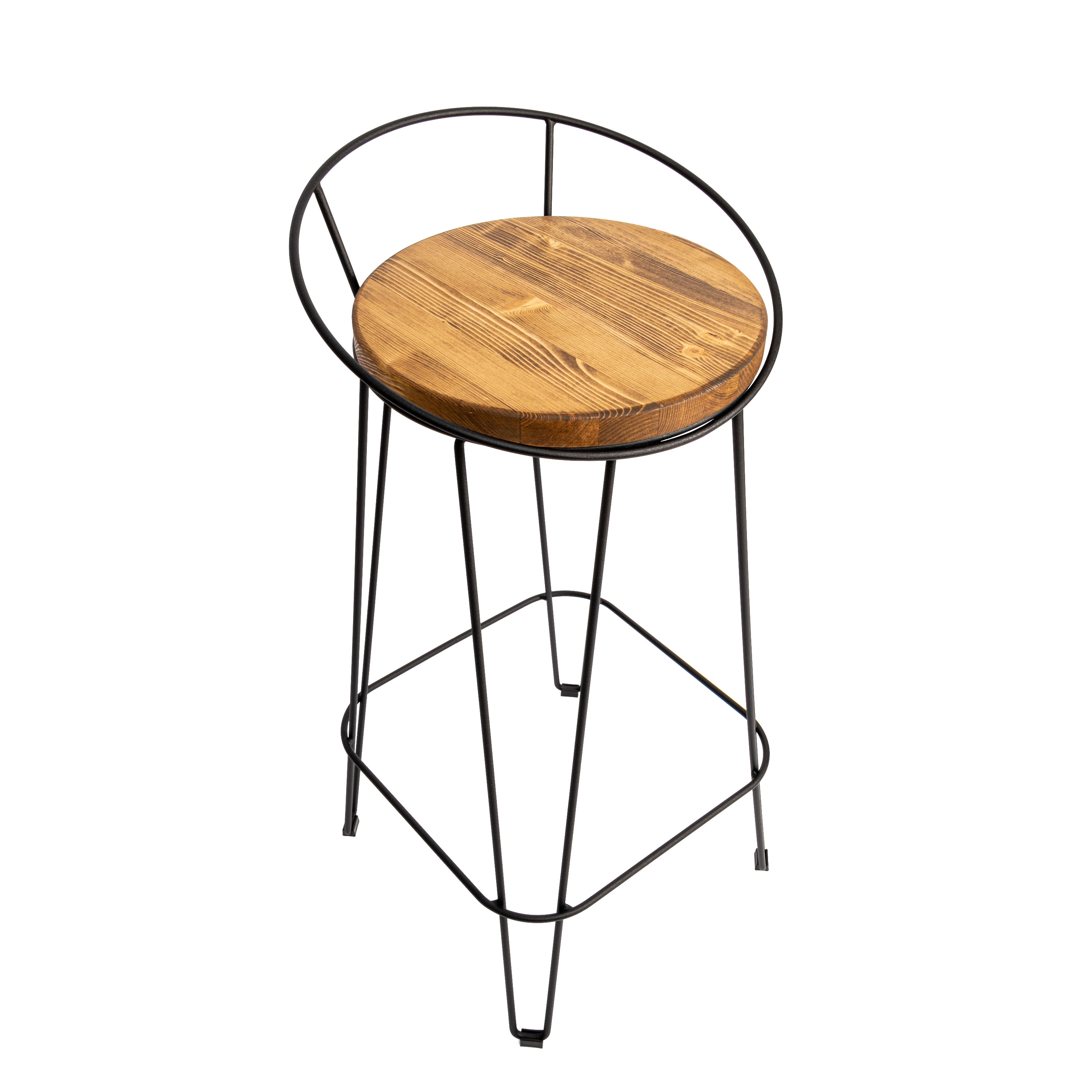 Барный стул ilwi MBL-W-SL-PS-2-M/1/3 лофт круглый высокий для кухни и бара