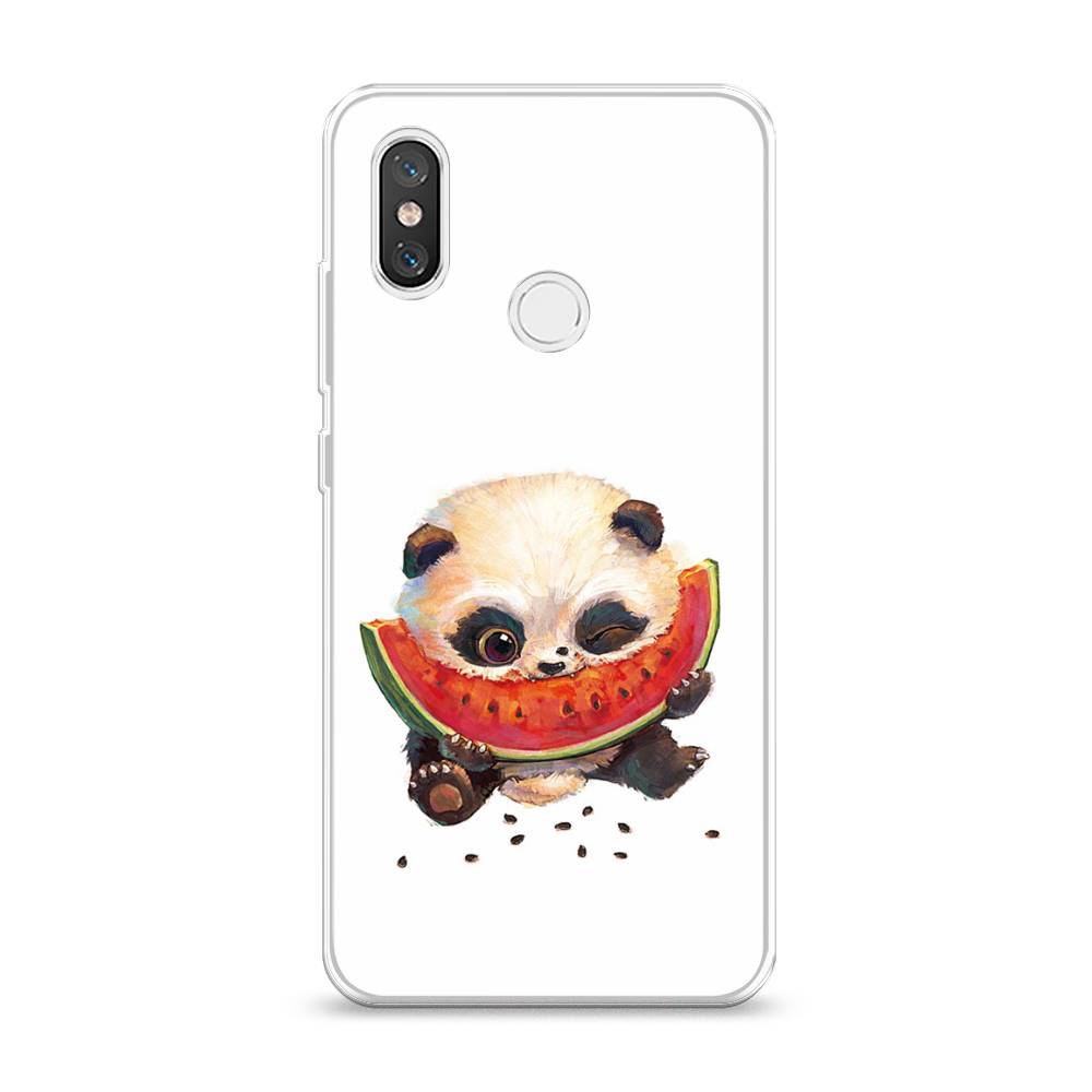Чехол Awog  на Xiaomi Mi 8 "Малыш панды с арбузом"