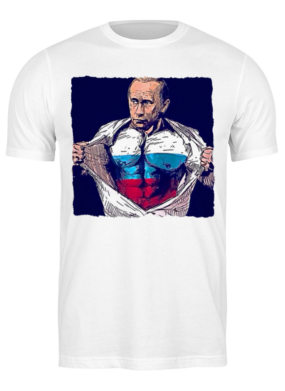 Футболка мужская Printio Putin белая L