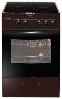 Электрическая плита  ЛЫСЬВА-EF3001MK00 (ЭПС 301 МС) стеклокерамика (коричневая, классика С