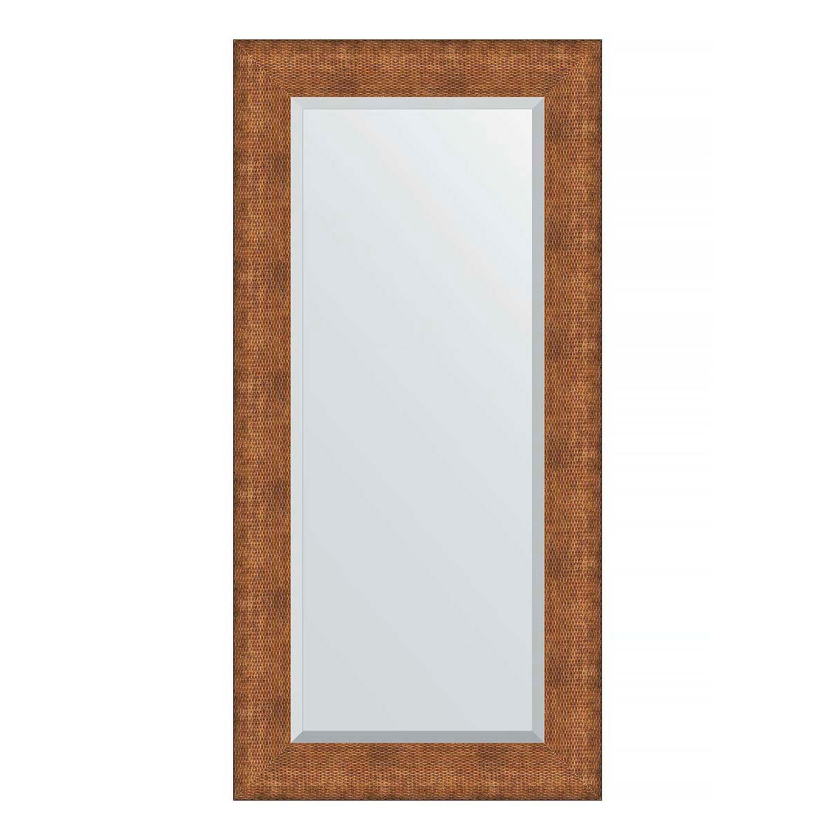 Зеркало интерьерное Evoform с фацетом в багетной раме медная кольчуга