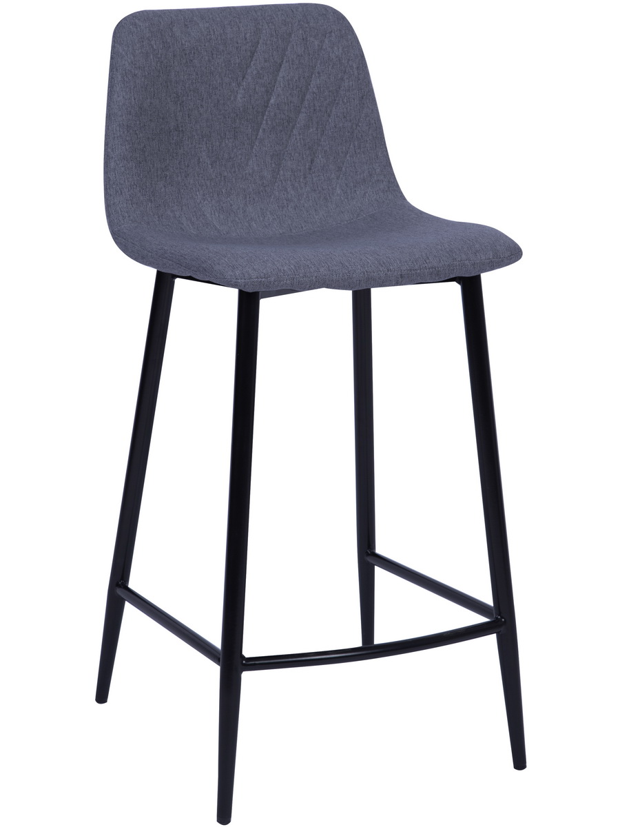 Полубарный стул Bradex Vicky FR 0509, серый/черный