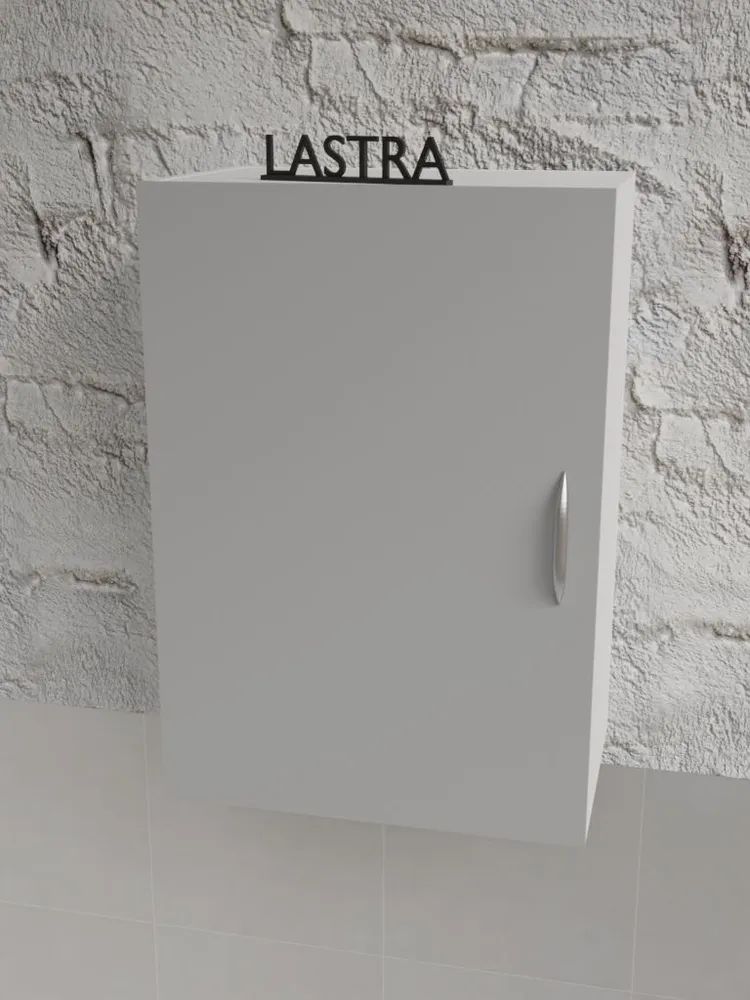 Кухонный навесной настенный шкаф Ластра Мальма, серый, 60х72,2х30,5 см