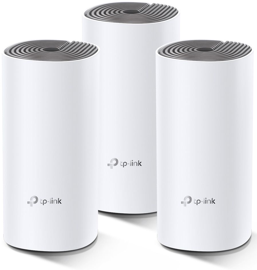 Бесшовный Mesh роутер TP-Link Deco E4 (3-PACK) AC1200 10/100BASE-TX White