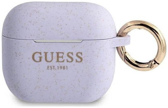 Чехол с карабином Guess для AirPods 3 (GUA3SGGEU) фиолетовый