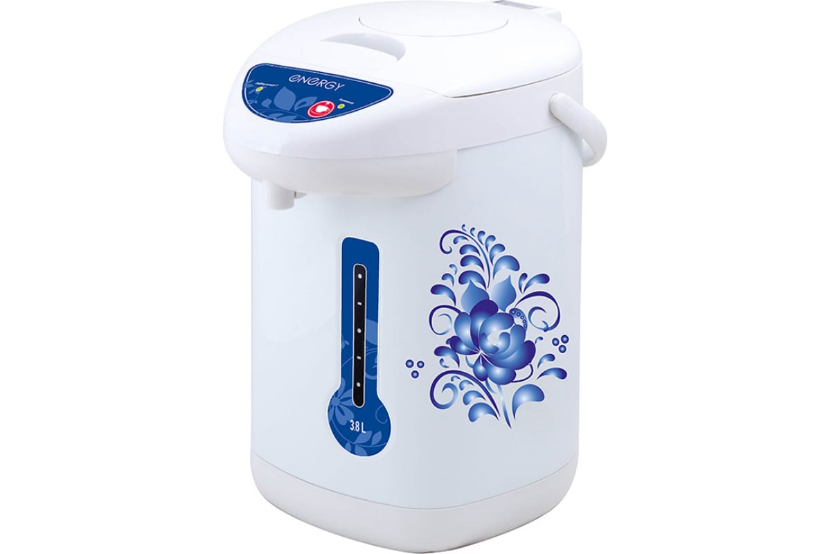 Термопот ENERGY TP-602, 280026 синие цветы, 750 Вт, 3,8 л