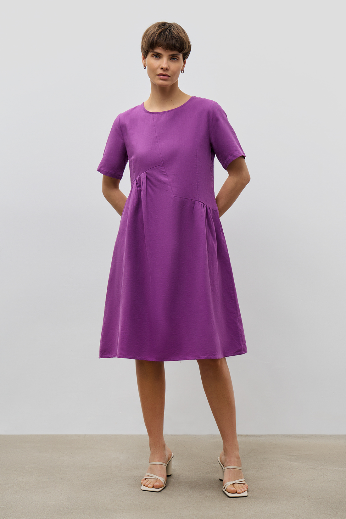 Платье женское Baon B4523080 фиолетовое XL