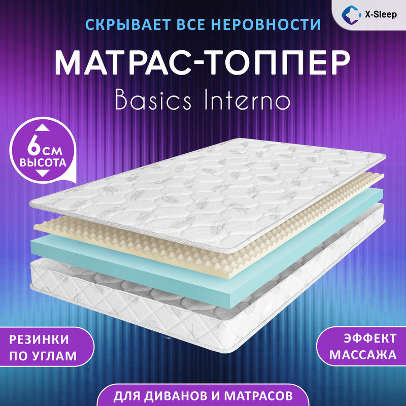 Матрас-топпер X-Sleep Basics Interno 95х190