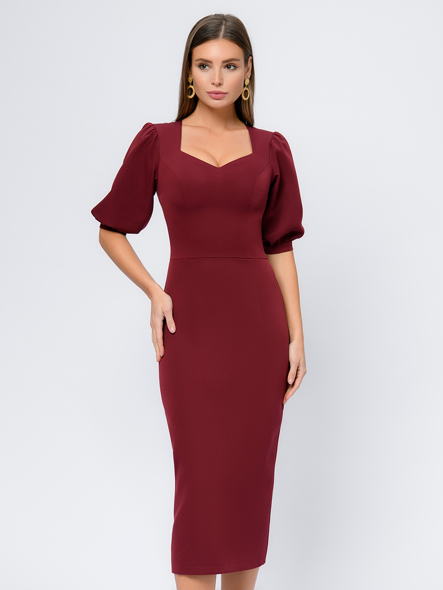 Платье женское 1001dress 0202521BO красное 44