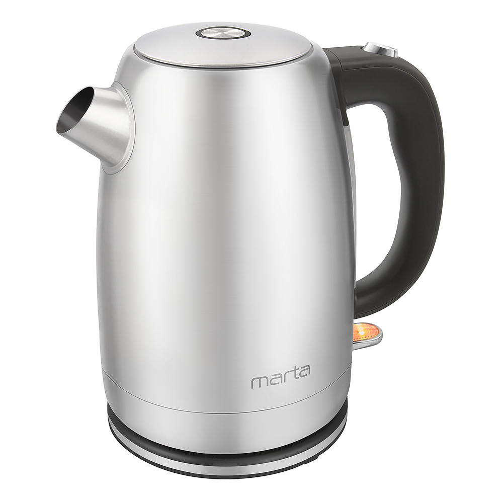 Чайник электрический Marta MT-4559 17 л серебристый, черный