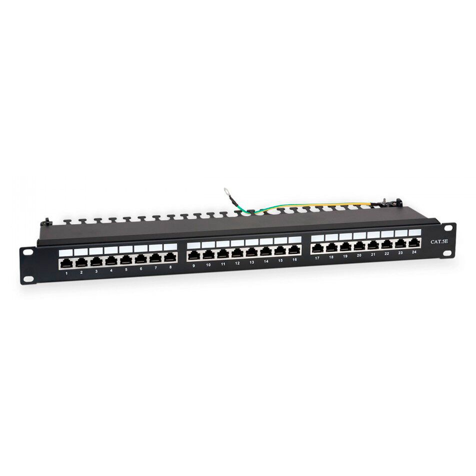 Патч-панель WRline WR-PL-24-C5E-SH-D 19" 1U 24xRJ45 кат.5e FTP