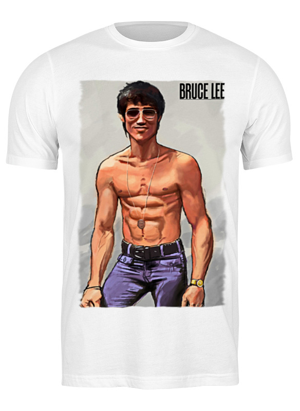 Футболка мужская Printio Bruce lee белая 2XL