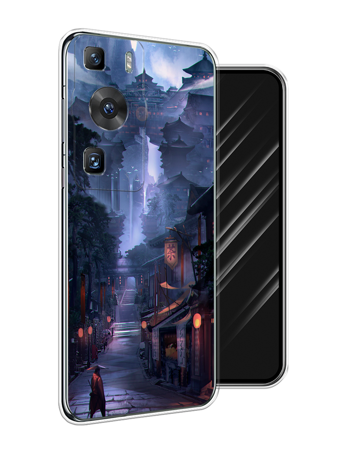 Чехол Awog на Huawei P60/P60 Pro "Одинокий самурай"