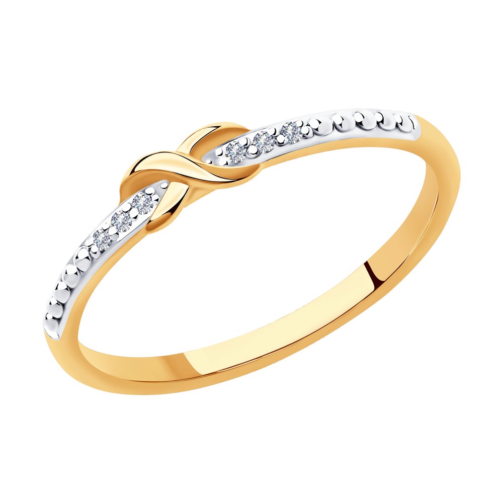 Кольцо из желтого золота с бриллиантом р. 16.5 SOKOLOV Diamonds 1011923