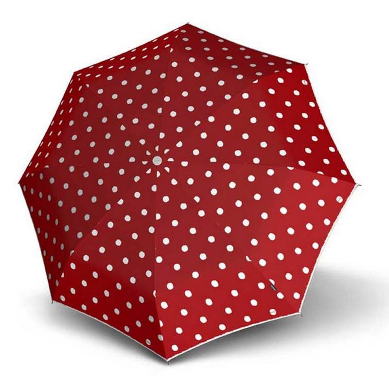 Зонт складной женский автоматический Knirps T.200 dot art red