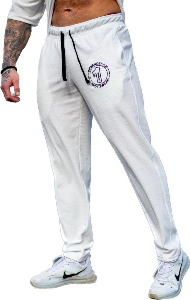 Спортивные брюки мужские INFERNO style Б-016-000 белые S