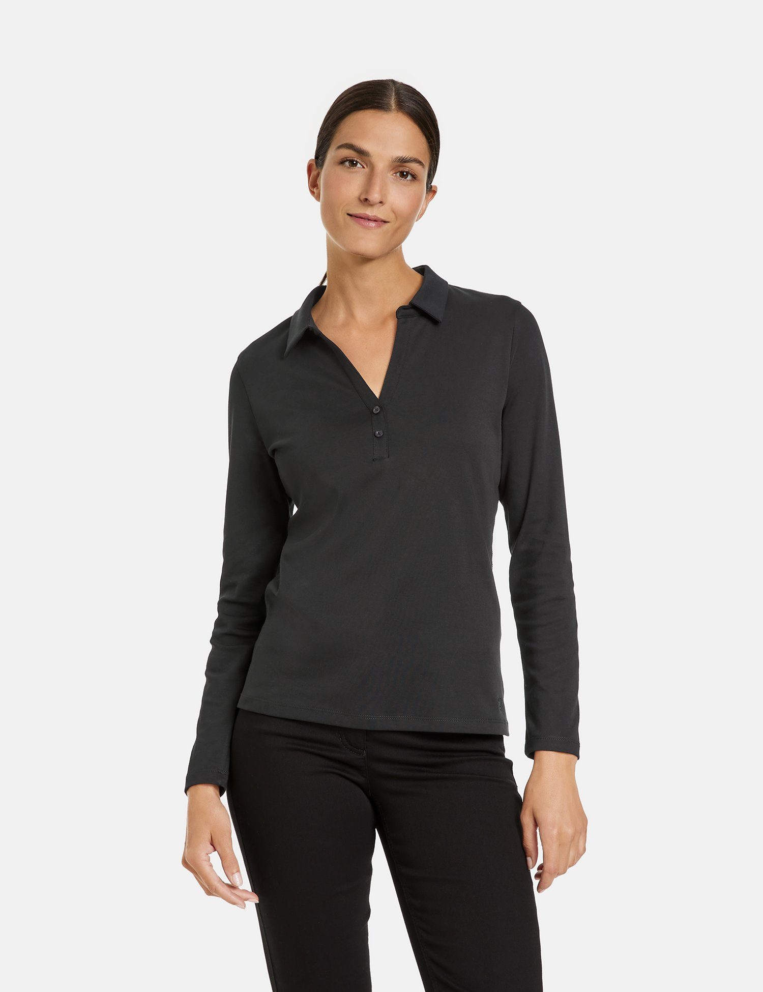 Лонгслив женский Gerry Weber 977040-44013-11000 чёрный 38