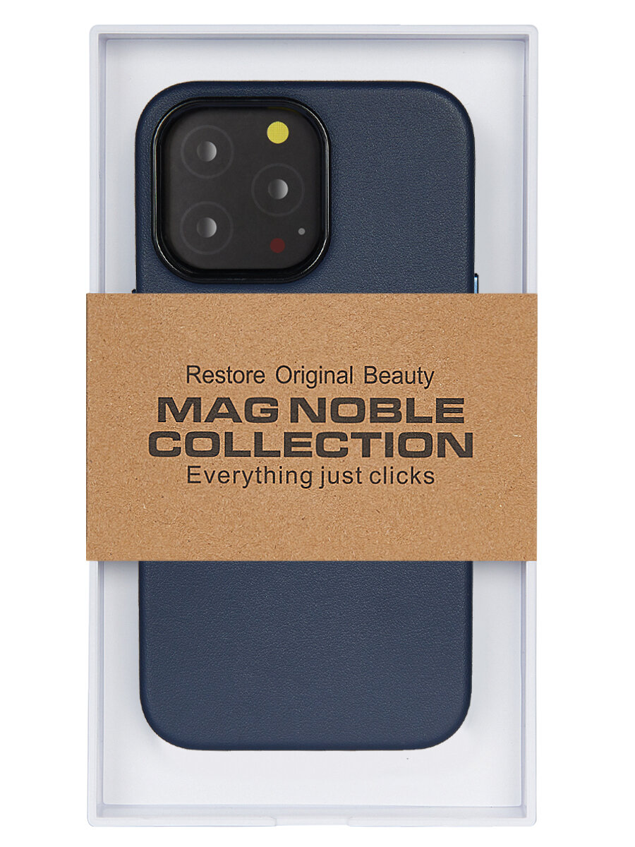 Чехол с MagSafe для iPhone 14 Pro Mag Noble Collection - Темно Синий