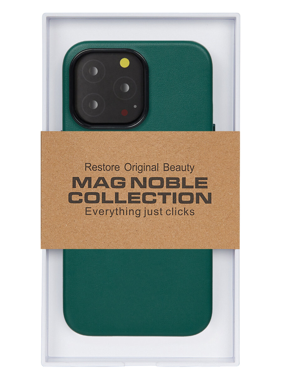 Чехол с MagSafe для iPhone 14 Pro Max Mag Noble Collection - Зелёный