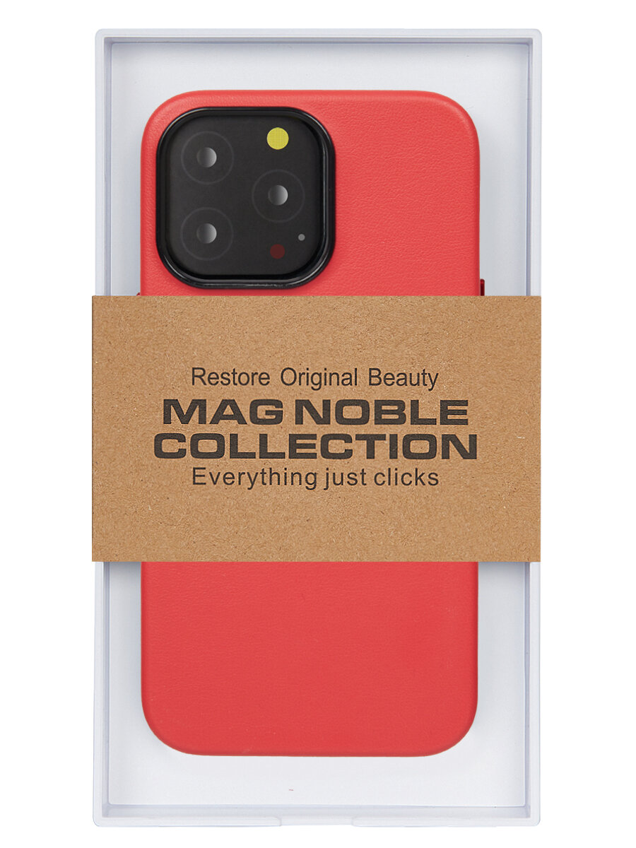 Чехол с MagSafe для iPhone 14 Pro Max Mag Noble Collection - Красный