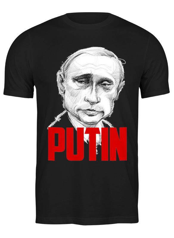 Футболка мужская Printio Putin черная 2XL
