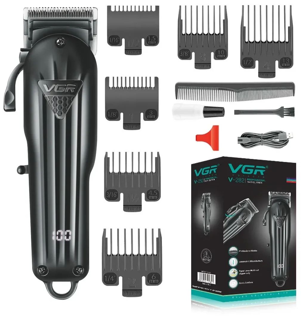 Машинка для стрижки волос VGR V-282 черный