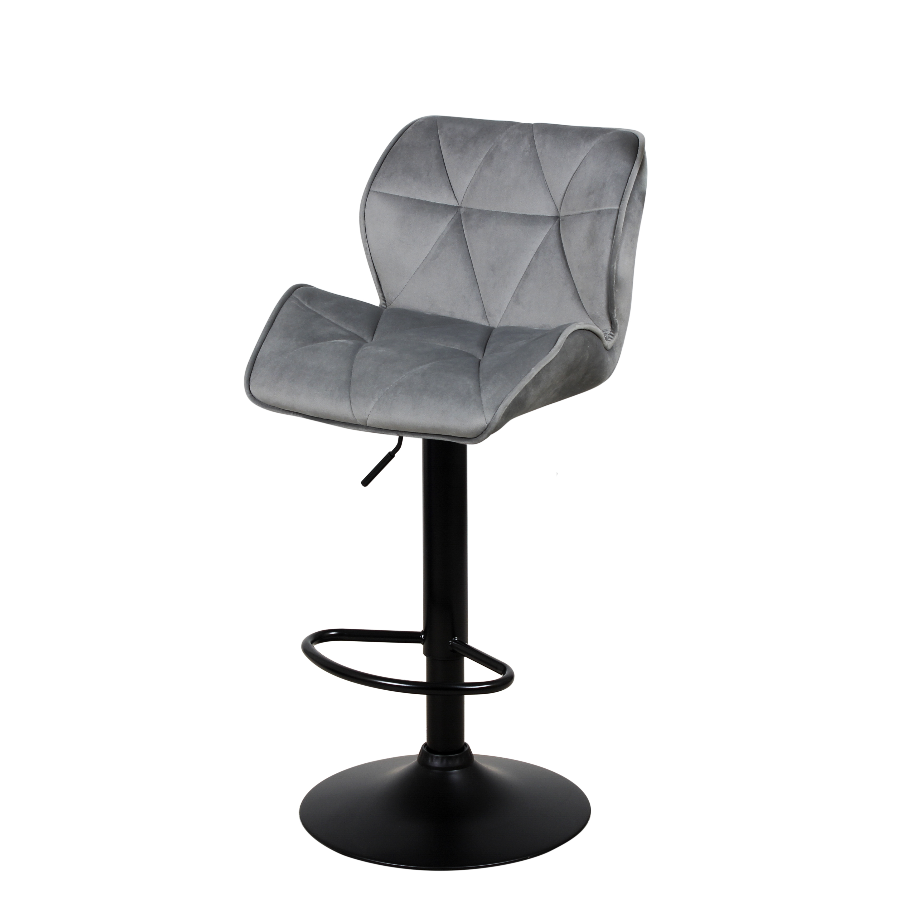 Барный стул ЭкоЛайн Кристалл, серый 1 шт