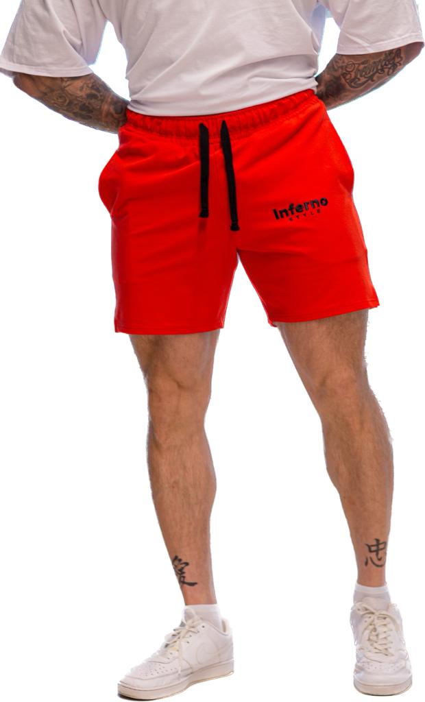Спортивные шорты мужские INFERNO style Ш-007-001 красные 3XL