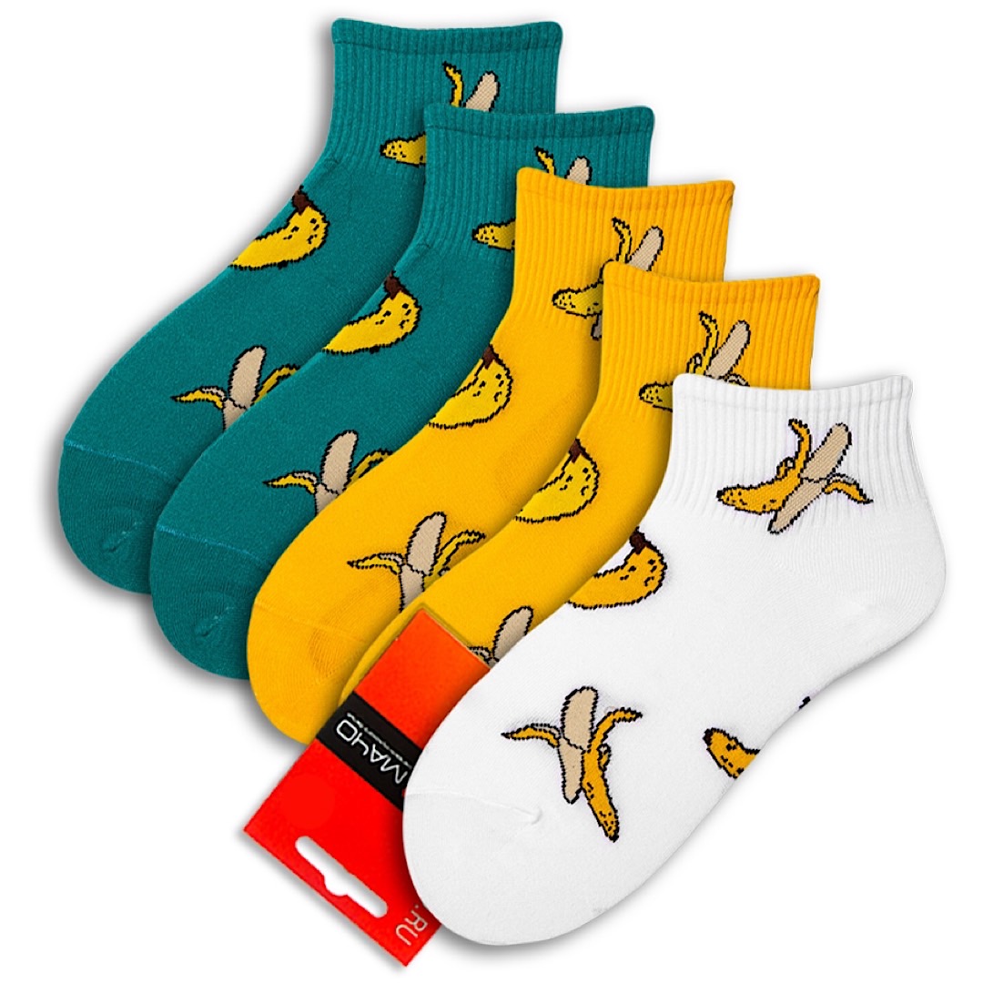 Комплект носков женских Мачо банан64 разноцветных 36-38