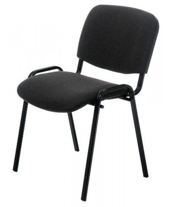 Стул OLSS стул ИЗО ткань цвет темно-серый черная порошковая краска В-40