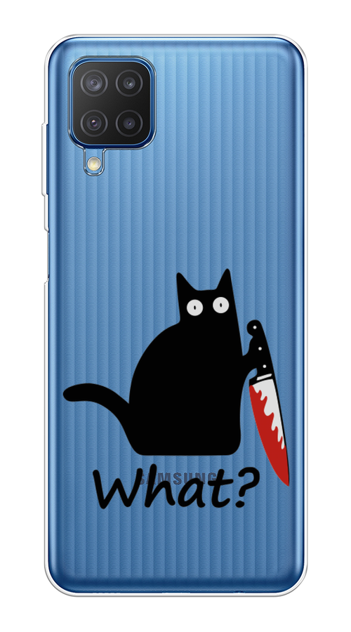 Чехол на Samsung Galaxy A12/M12 "Котик с ножом"