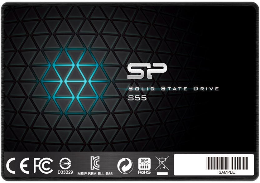 SSD накопитель Silicon Power Slim S55 2.5" 240 ГБ (SP240GBSS3S55S25TR)