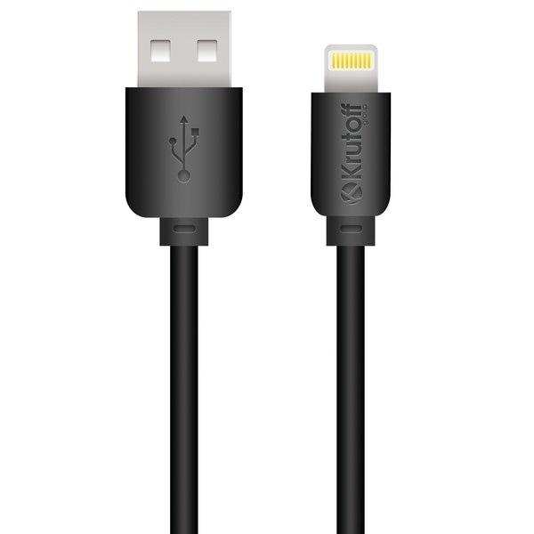 Кабель USB Lightning Krutoff Classic (0,2m) черный