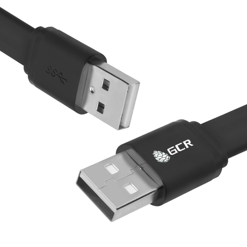 Кабель GCR USB AM-AM M-M 2м GCR-UM7M-BCG-2.0m