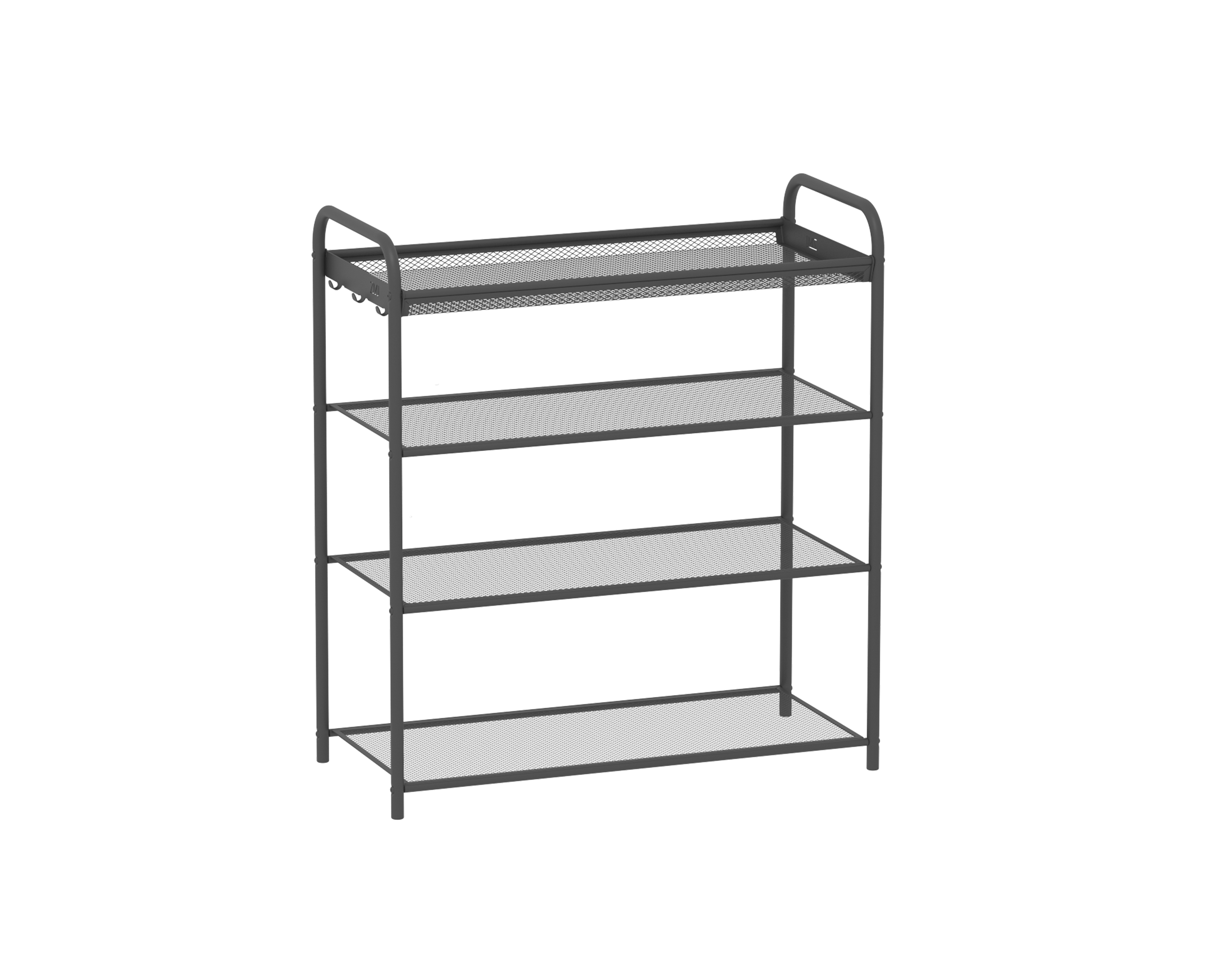 Обувница полка для обуви ЗМИ Верона 24, размер 65х30х79 см, цвет графит