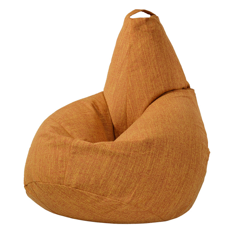 Кресло-мешок Puffmebel груша XXL рыжий